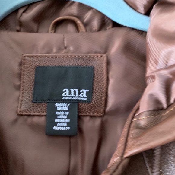 a.n.a | Jackets & Coats | Ana Leather Hooded Coat | Poshmark